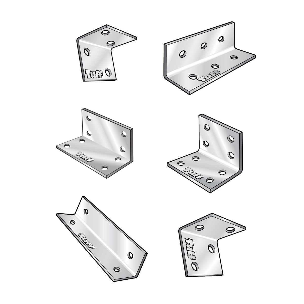 TUFF BRACKETS & FENCE PLATES Angle Connector HARDWARE — Decking Wood QLD