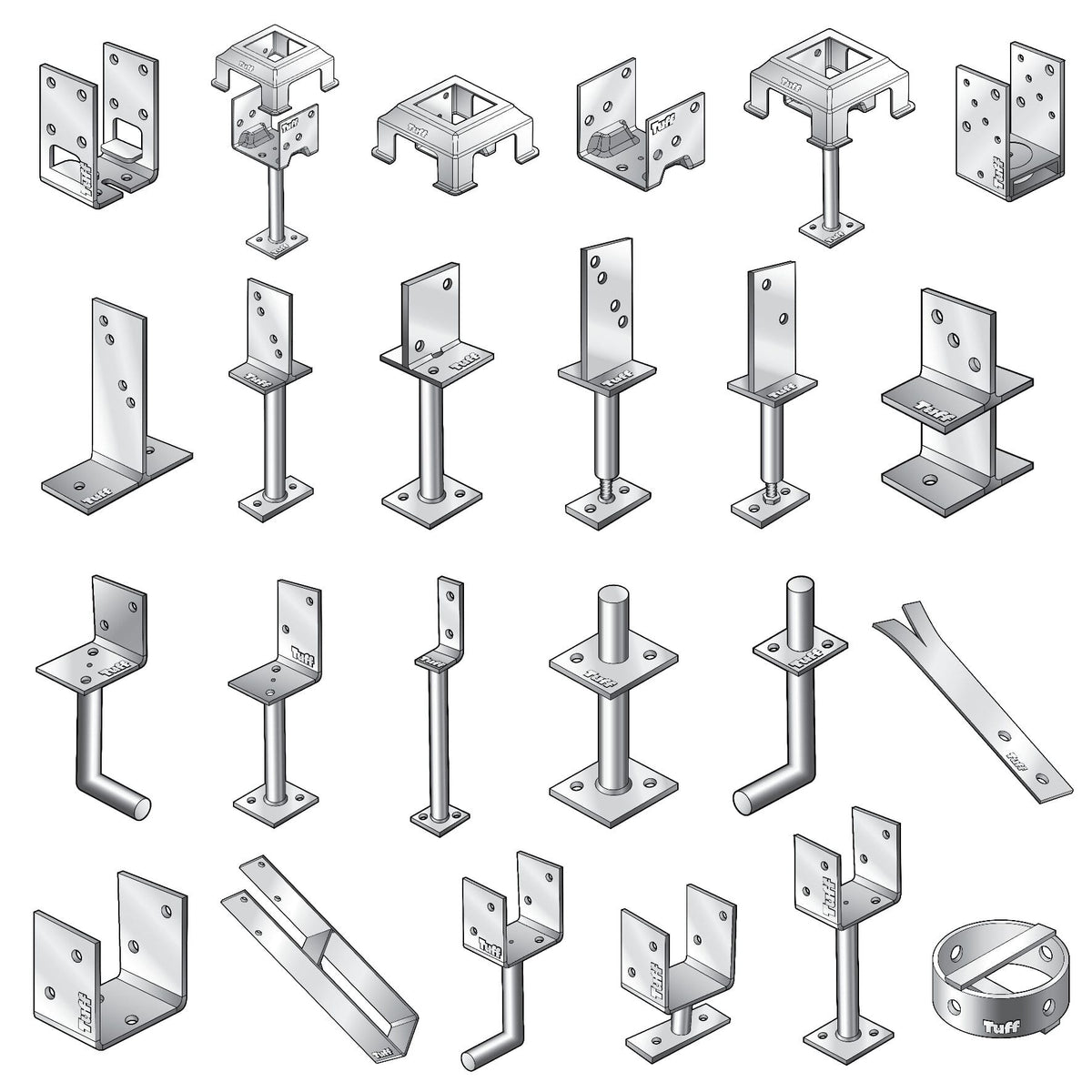 TUFF POST SUPPORTS — Decking Wood QLD