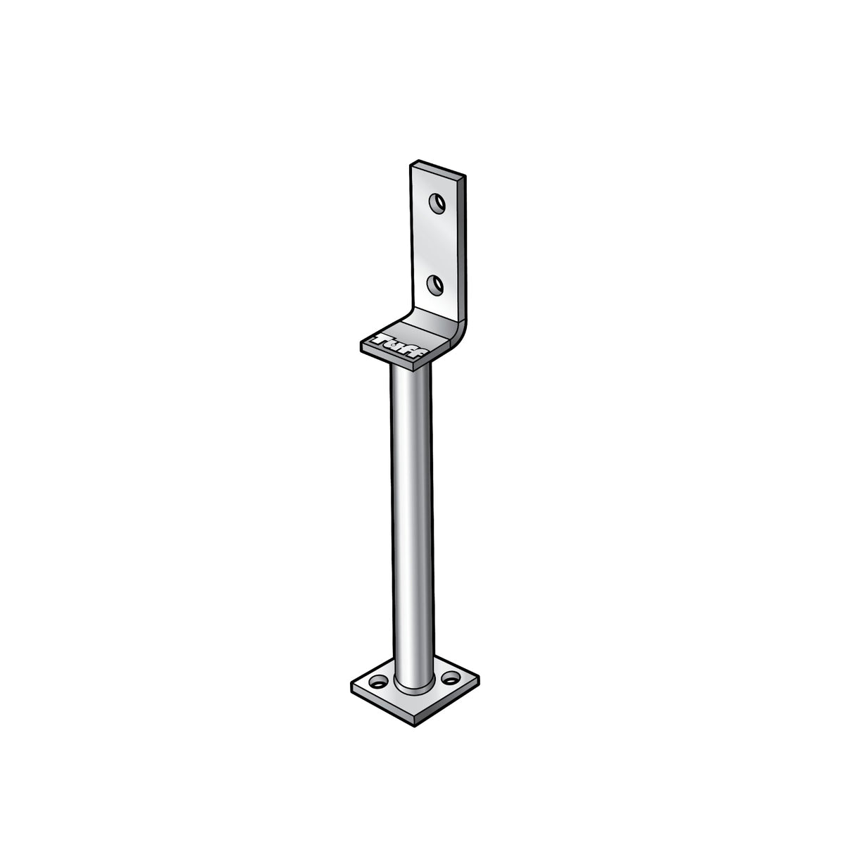 L Stirrup Heavy Duty Solid Rod Stem Ideal for Joist and Bearer Support ...