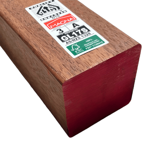 115 x 115mm Post GL17S Merbau Laminated Select Grade DPR KD — Decking ...