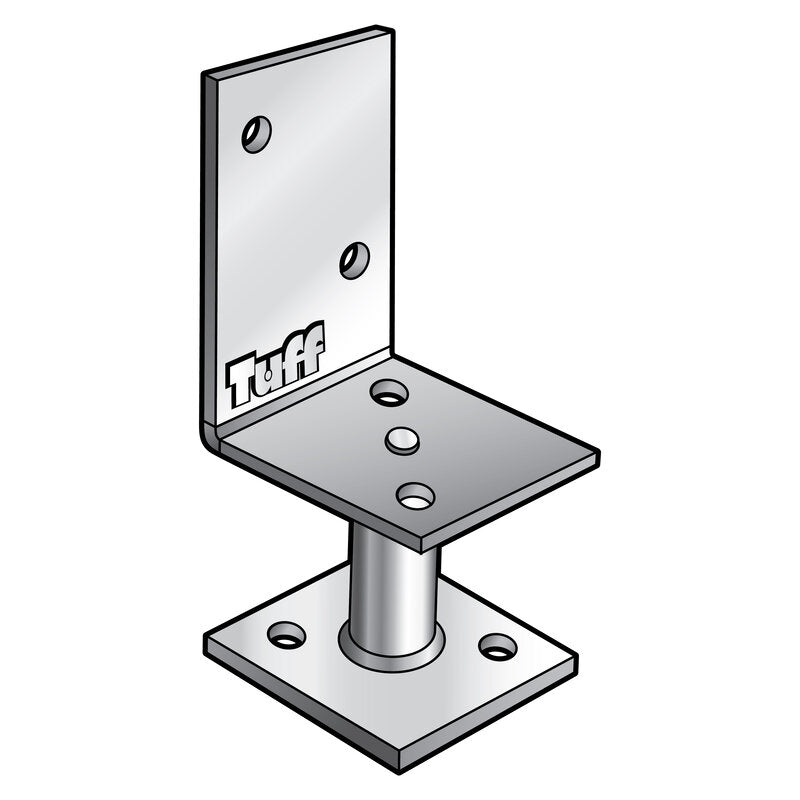 Post Support Angle 65 Leg Galvanized — Decking Wood QLD