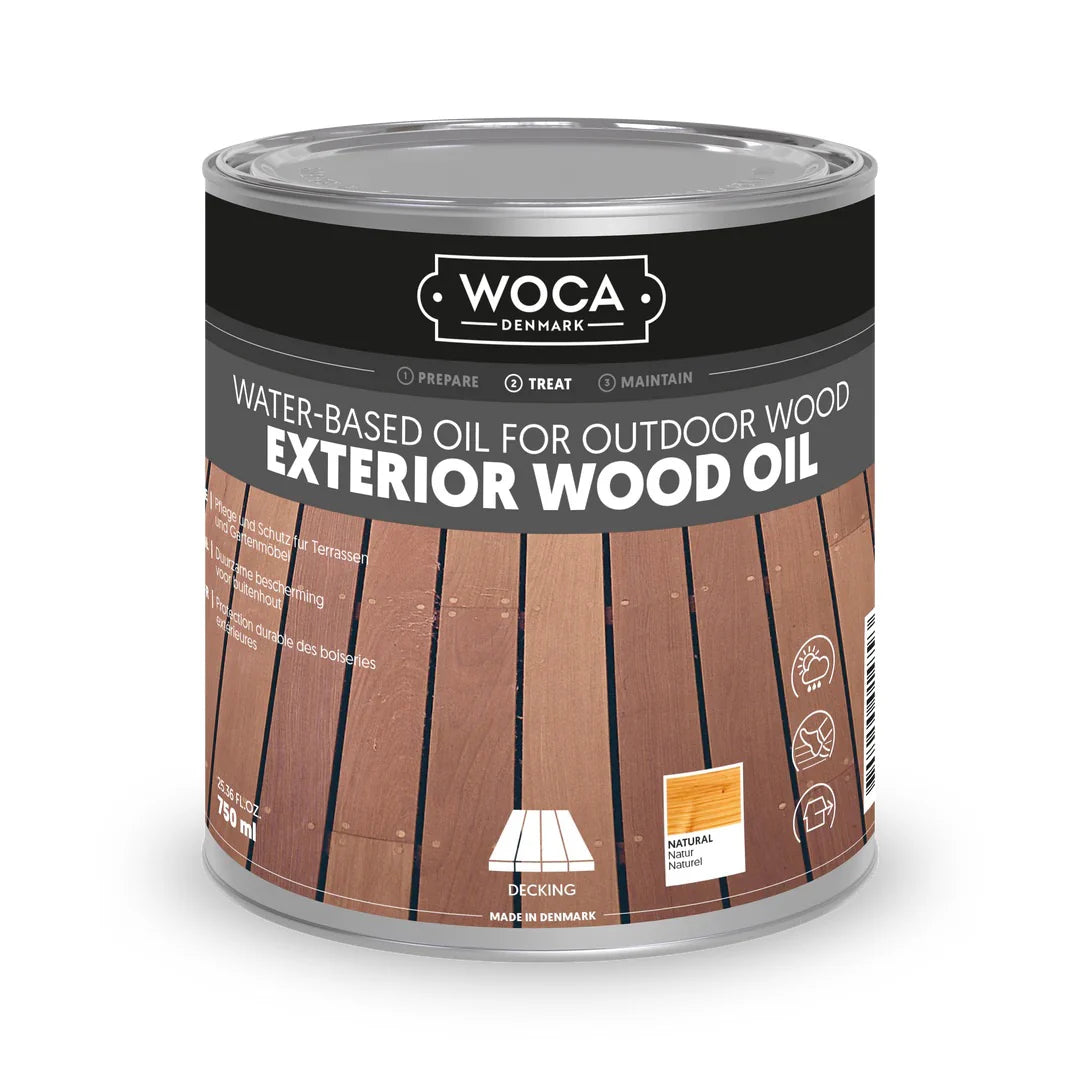 WOCA Exterior Wood Oil - Walnut — Decking Wood QLD