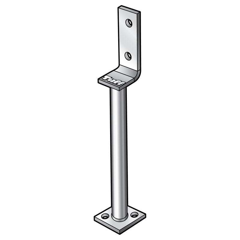 HEAVY DUTY L-STIRRUP 140MM POST SUPPORT ROD STEM 50MMX450MM Carton of ...