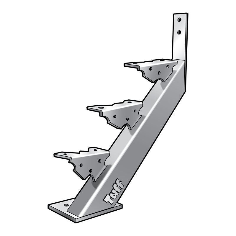 Stair Stringer Bolt-On Concrete - 3 Step for a Pair (2 Piece) — Decking ...